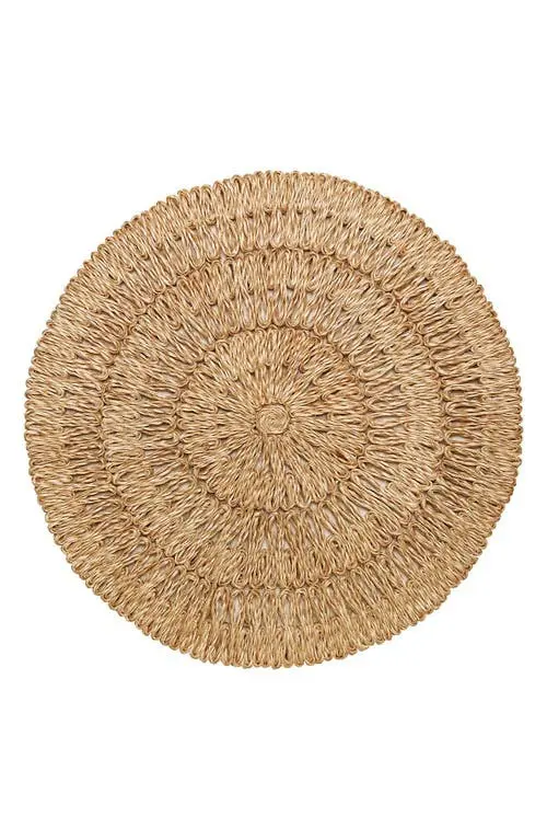 JULISKA Set Of 4 Straw Loop Placemats - Natural