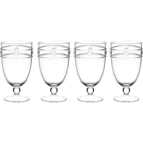 JULISKA Isabella Set Of 4 Acrylic Goblets - Clear