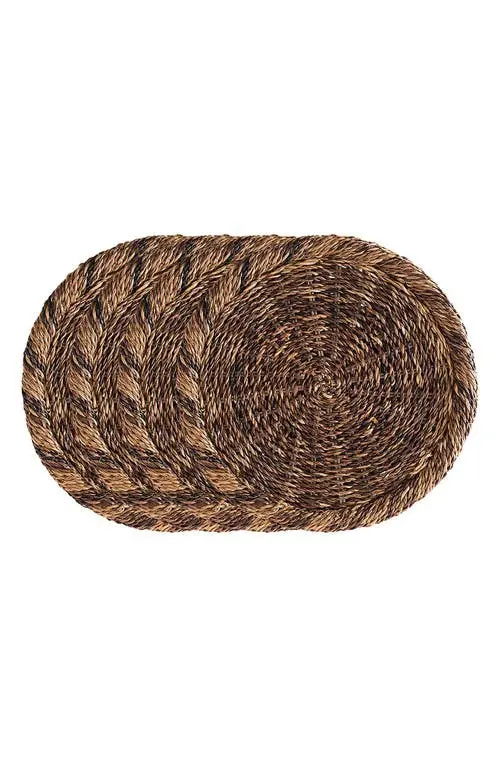 JULISKA Rustic Rope Chargers Set Of 4 - Natural