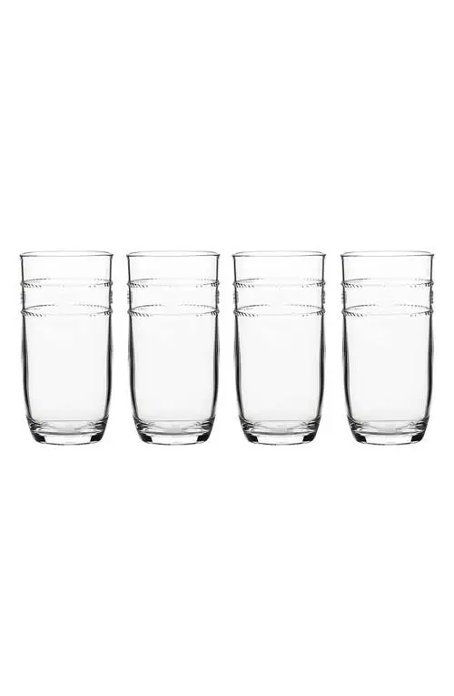 JULISKA Isabella Set Of 4 Acrylic Large Tumblers - Clear