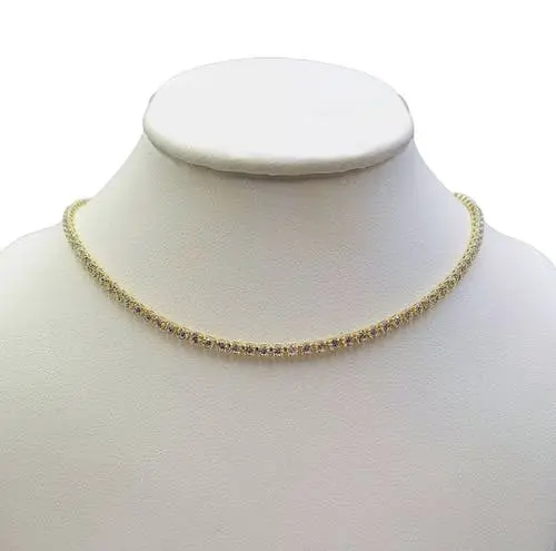 DONATELLO GIAN Name Gold-tone Tennis Necklace - Yellow
