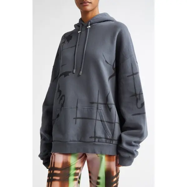 Collina Strada Bear Hoodie In Charcoal - 60% Off | Editorialist