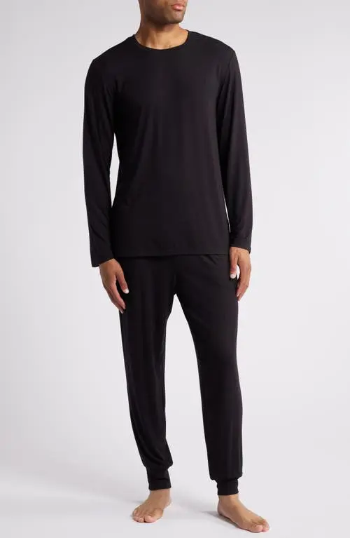 Nordstrom Moonlight Modal Blend Pajamas - Black