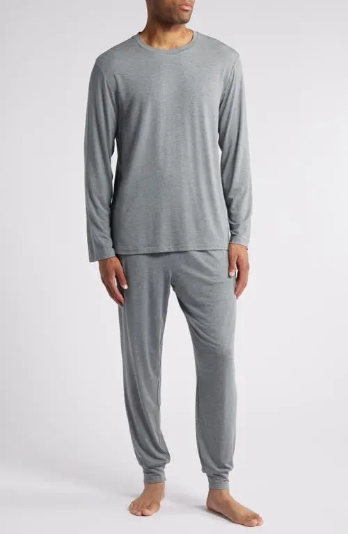Nordstrom Moonlight Modal Blend Pajamas - Grey Dark Heather