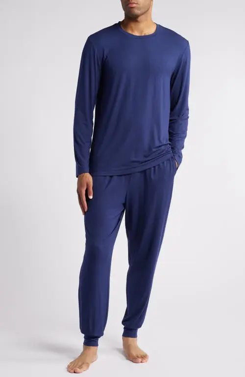 Nordstrom Moonlight Modal Blend Pajamas - Navy Peacoat