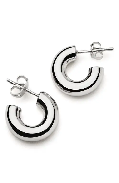 MISSOMA Small Chubby Hoop Earrings - Silver
