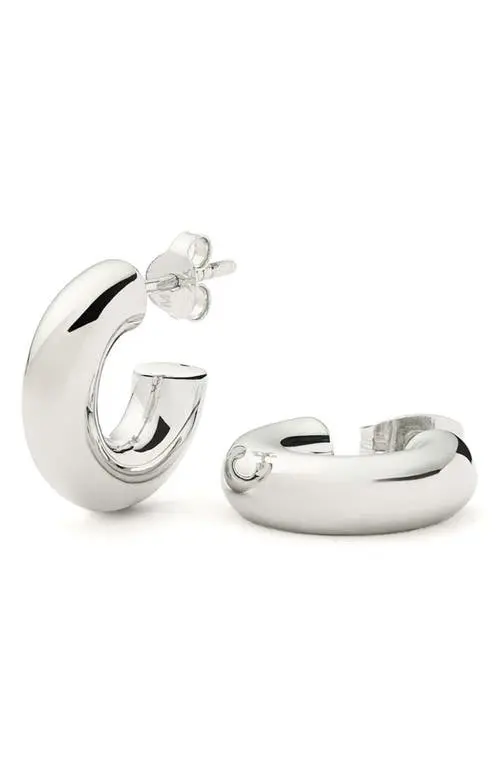 MISSOMA Small Chubby Hoop Earrings - Silver