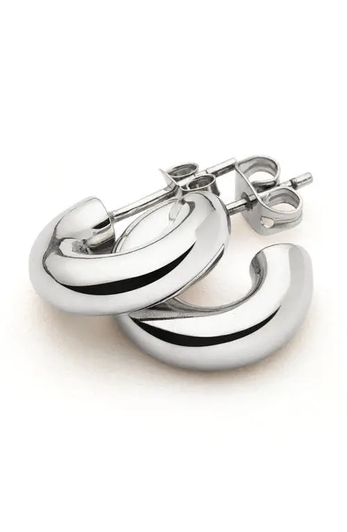 MISSOMA Small Chubby Hoop Earrings - Silver