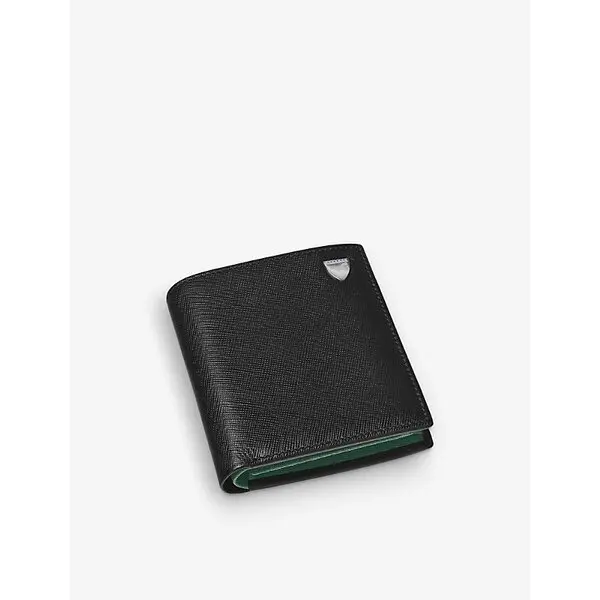 ASPINAL OF LONDON Billfold Logo-embellished Leather Wallet