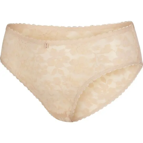 SAVAGE X FENTY Lavish Lace Hipster Briefs - Honey Nude