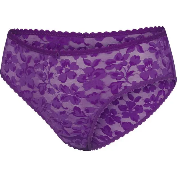 SAVAGE X FENTY Lavish Lace Hipster Briefs - Purple Gem