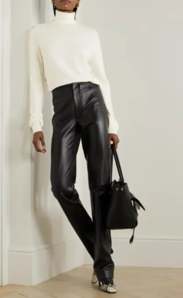 THE FRANKIE SHOP Eve Merino Wool Turtleneck Sweater