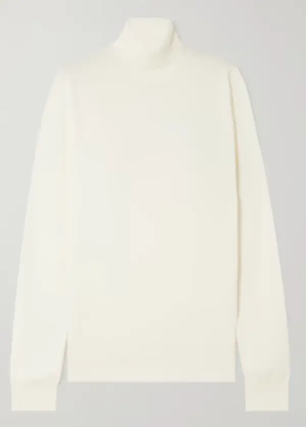 THE FRANKIE SHOP Eve Merino Wool Turtleneck Sweater