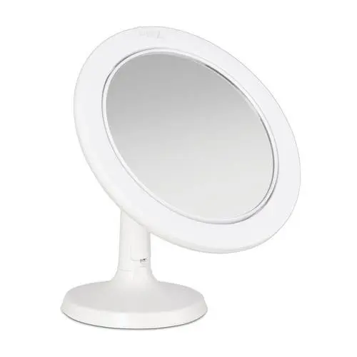 ZADRO Hudson Lighted Makeup Mirror With 8x/1x Magnifications & Suction Cup - White