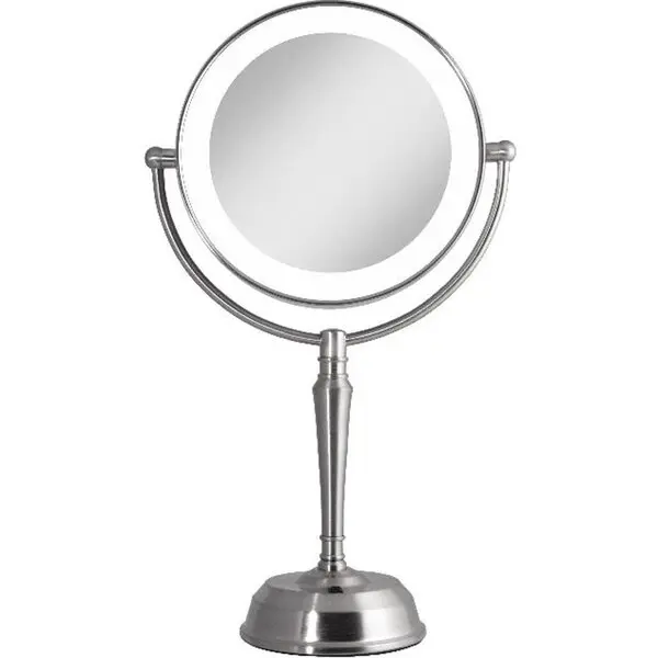 ZADRO Makeup Mirror With Light And 10x/1x Magnifications And Usb Charging Port - Satin Nickel