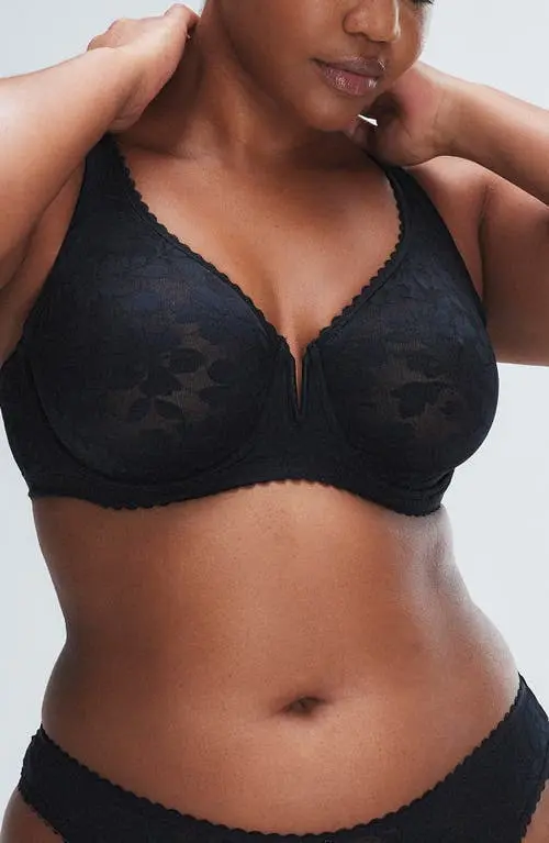 SAVAGE X FENTY Unlined Full Coverage Bra - Black Caviar
