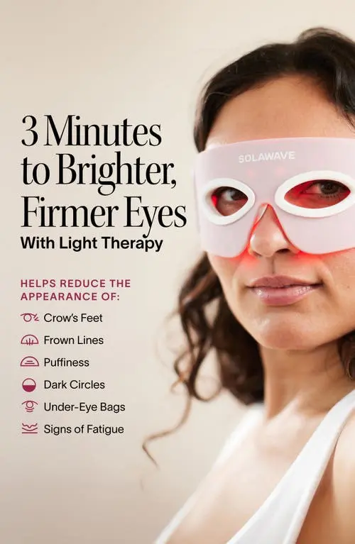 SOLAWAVE Eye Recovery Pro Led Light Therapy Eye Mask - Pink