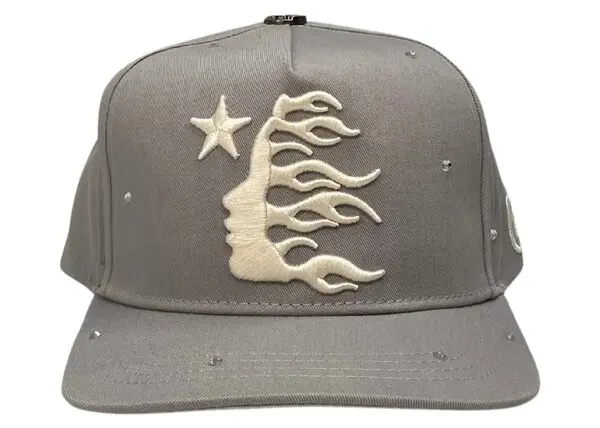 HELLSTAR Og Logo Rhinestone Cap - Grey