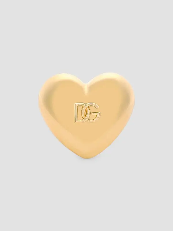 Dolce & Gabbana Goldtone Heart Logo Ring