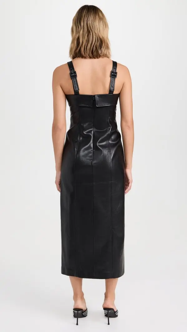 cinq a sept faux leather dress Vegan Leather Mckenna Dress – Cinq à Sept