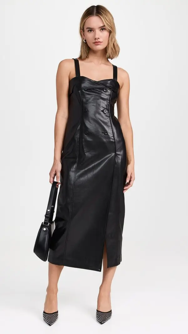 leather dress corset Dara Leather Corset Dress main image 1