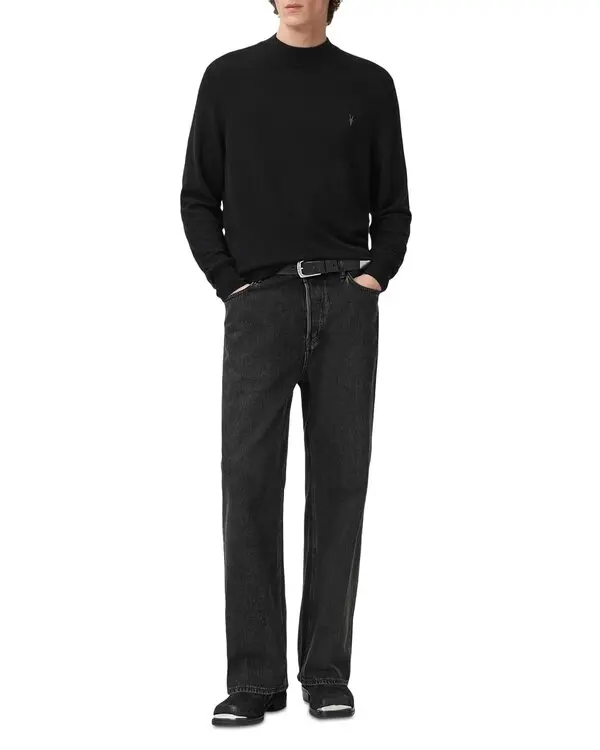 ALLSAINTS Kilburn Wool & Nylon Regular Fit Mock Neck Sweater