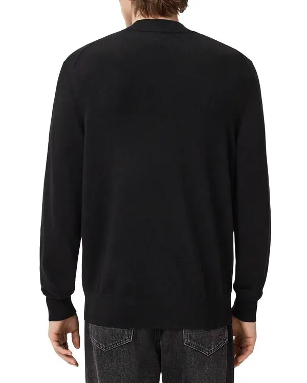 ALLSAINTS Kilburn Wool & Nylon Regular Fit Mock Neck Sweater