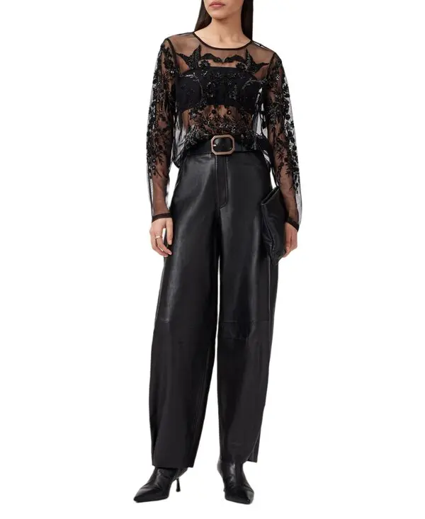 ALLSAINTS Greta Embellished Top