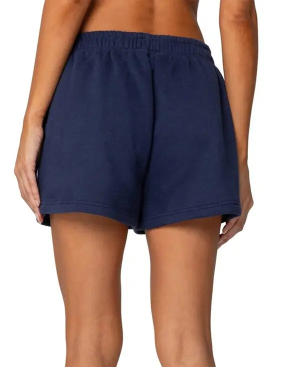 EDIKTED Sporty Sweat Shorts - Navy