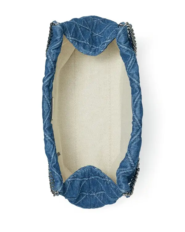 Tory Burch Fleming Hobo Bag - Denim/silver