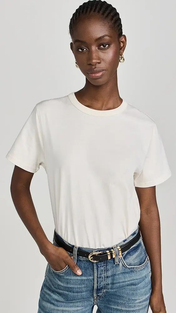 Sold Out NYC Lightweight Jersey Crewneck T-shirt - Cream