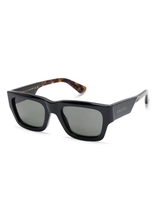 Gucci Rectangular-frame Sunglasses - Black