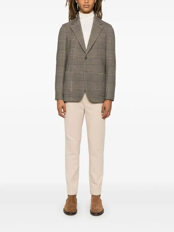 CIRCOLO 1901 Prince-of-wales-check Blazer - Brown