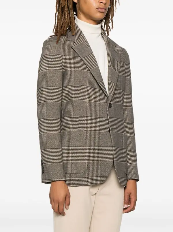 CIRCOLO 1901 Prince-of-wales-check Blazer - Brown