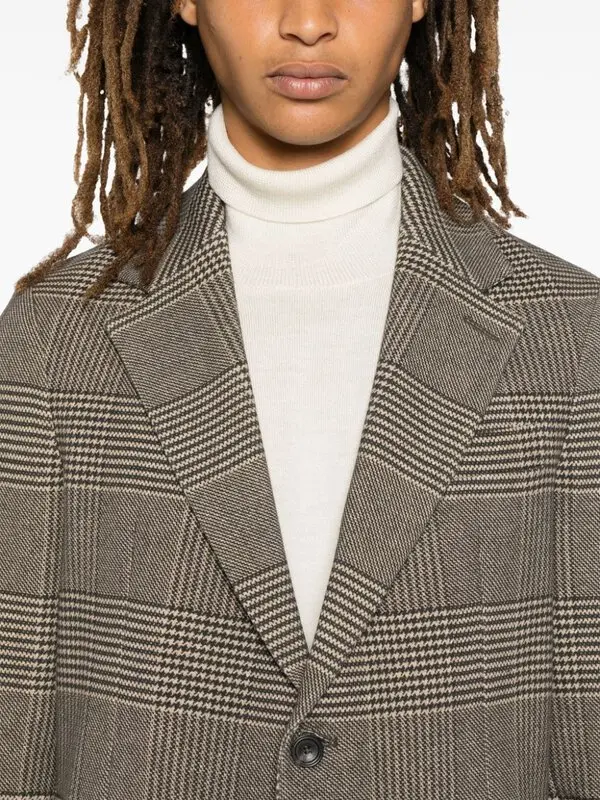 CIRCOLO 1901 Prince-of-wales-check Blazer - Brown