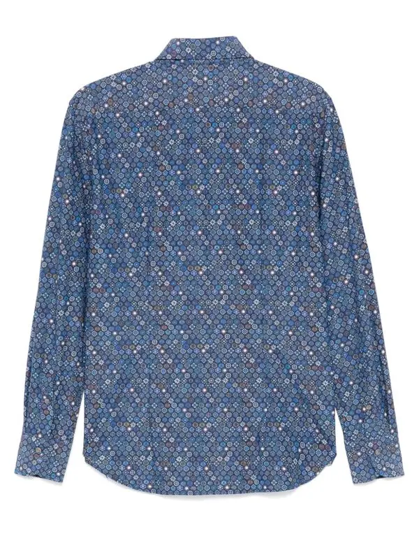 ORIAN Graphic-print Shirt - Blue