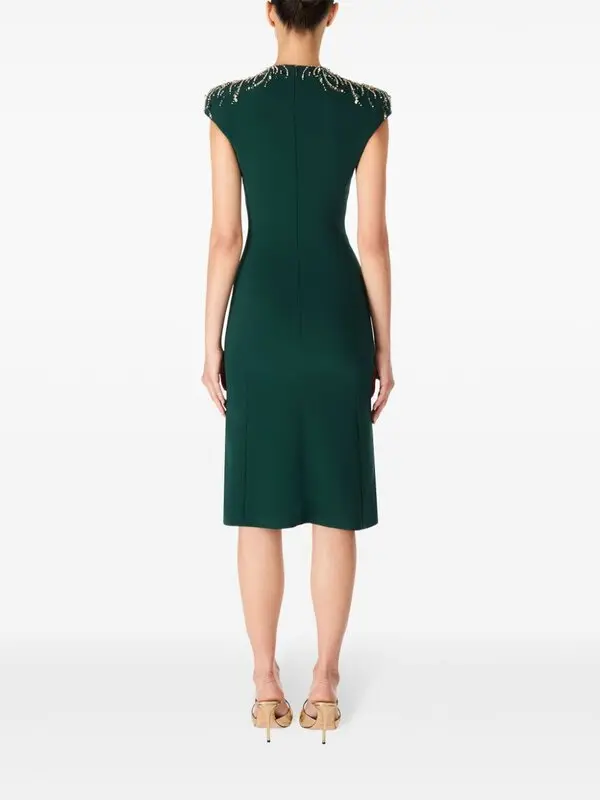Jenny Packham Ardila Crystal-embellished Midi Dress