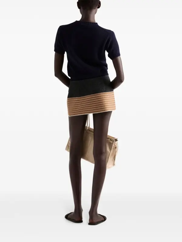 Prada Cashmere Miniskirt