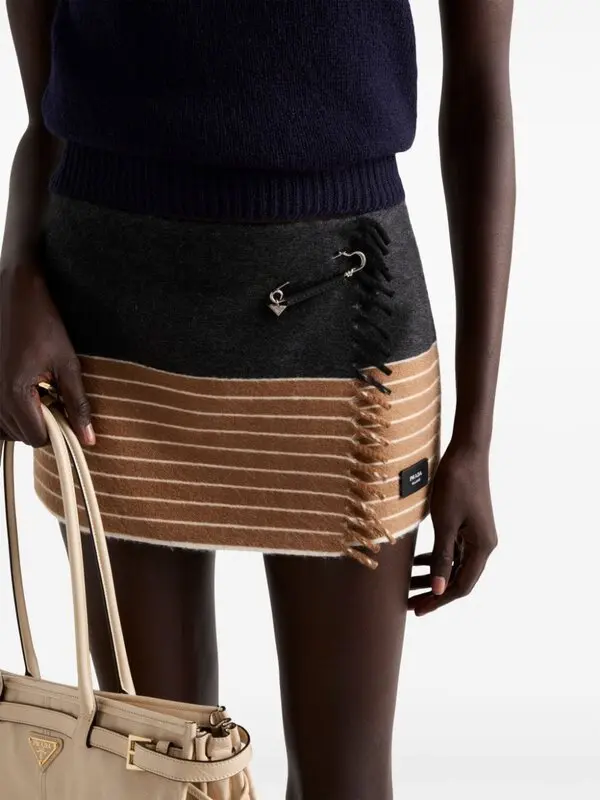 Prada Cashmere Miniskirt