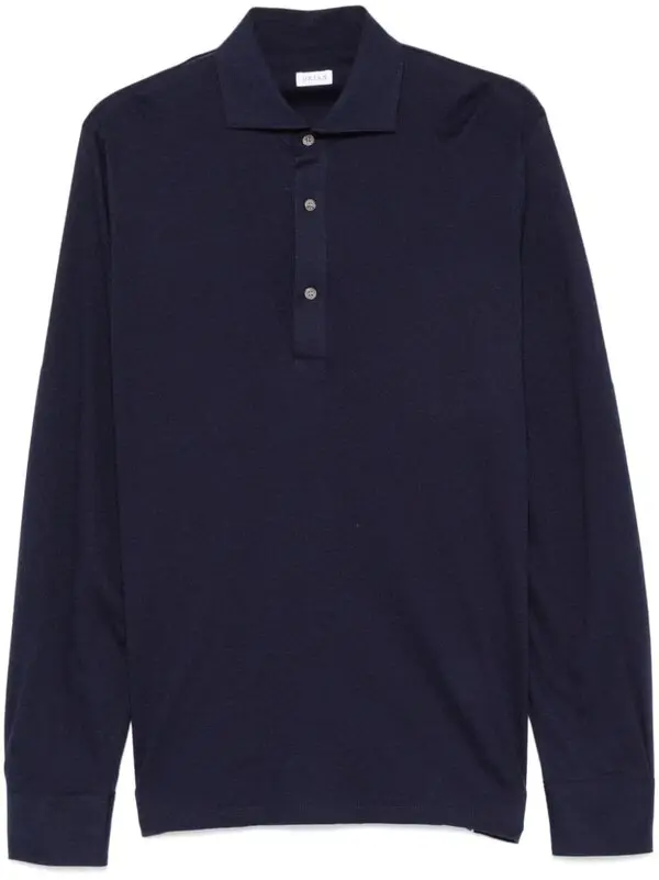ORIAN Jersey Polo Shirt - Blue