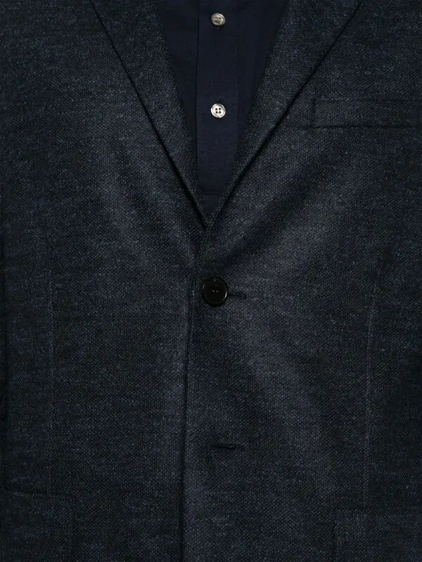 Harris Wharf London Mélange-effect Blazer - Blue