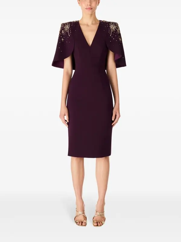 Jenny Packham Zeya Sequin-embellished Midi Dress - Purple