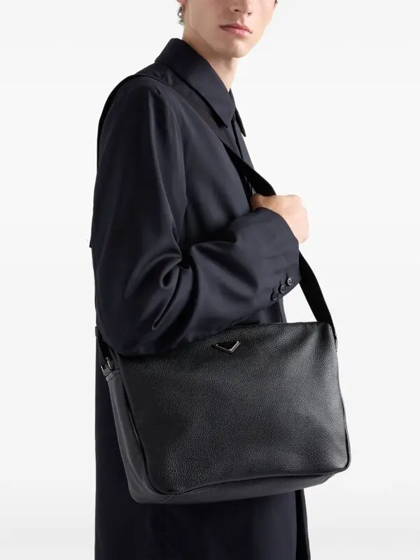 Prada Leather Shoulder Bag - Black