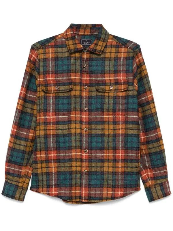 ORIAN Plaid-pattern Shirt