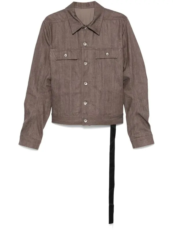 Rick Owens Denim Trucker Jacket - Brown
