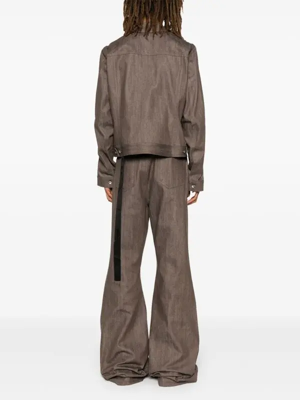 Rick Owens Denim Trucker Jacket - Brown