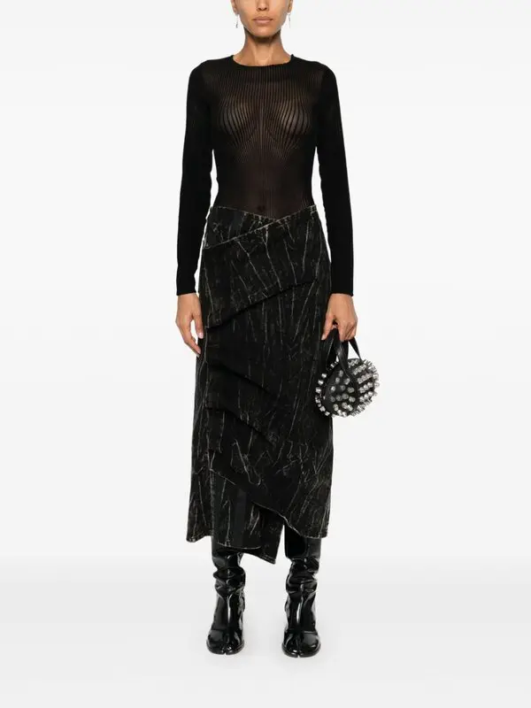 JEAN PAUL GAULTIER Morphing Pinstripes Top