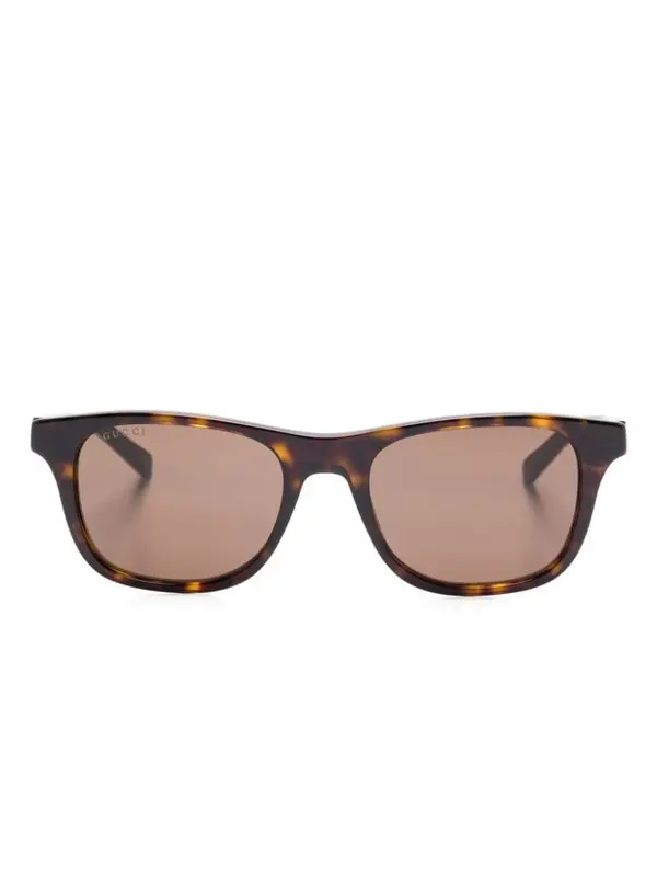 Gucci Square-frame Sunglasses - Brown