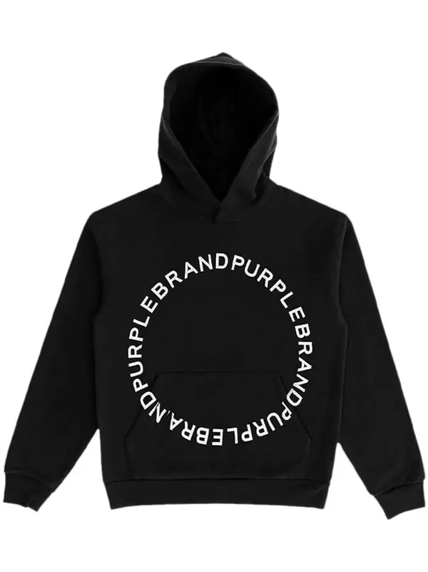 PURPLE BRAND Circle Wordmark Hoodie