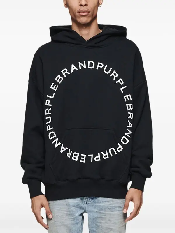 PURPLE BRAND Circle Wordmark Hoodie